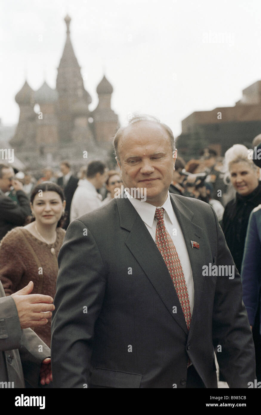 Leader of the Russian Communist Party Gennady Zyuganov in the Red ...