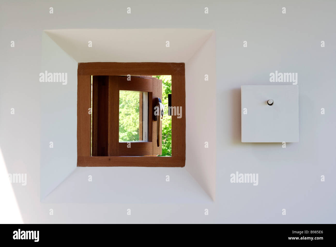 Small modern open window Stock Photo - Alamy
