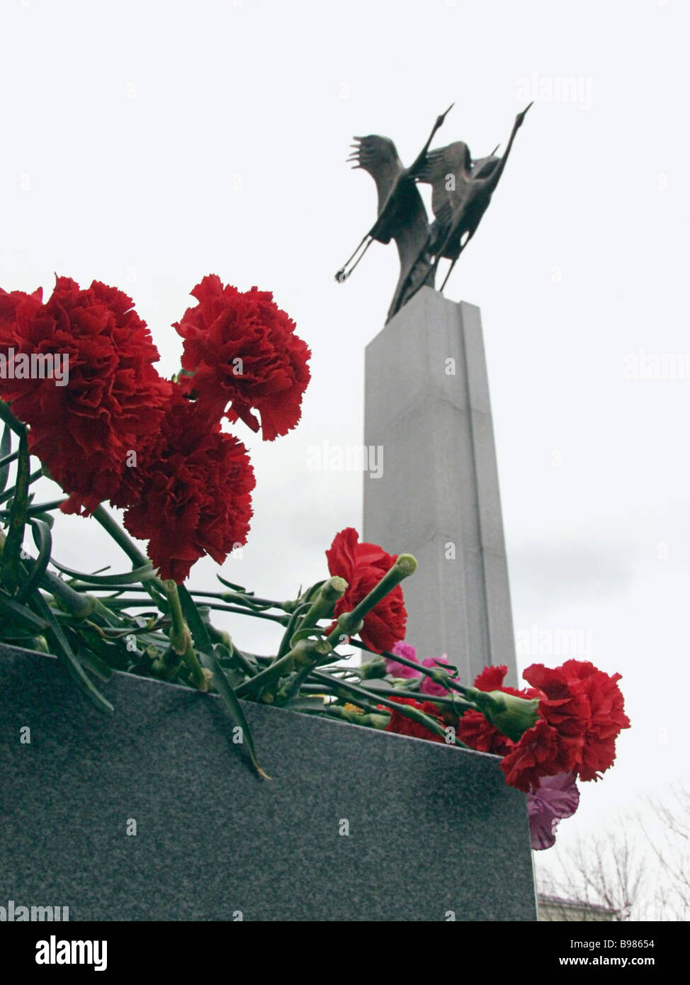 Fragment monument commemorating victims of terrorism at the Theatrical ...