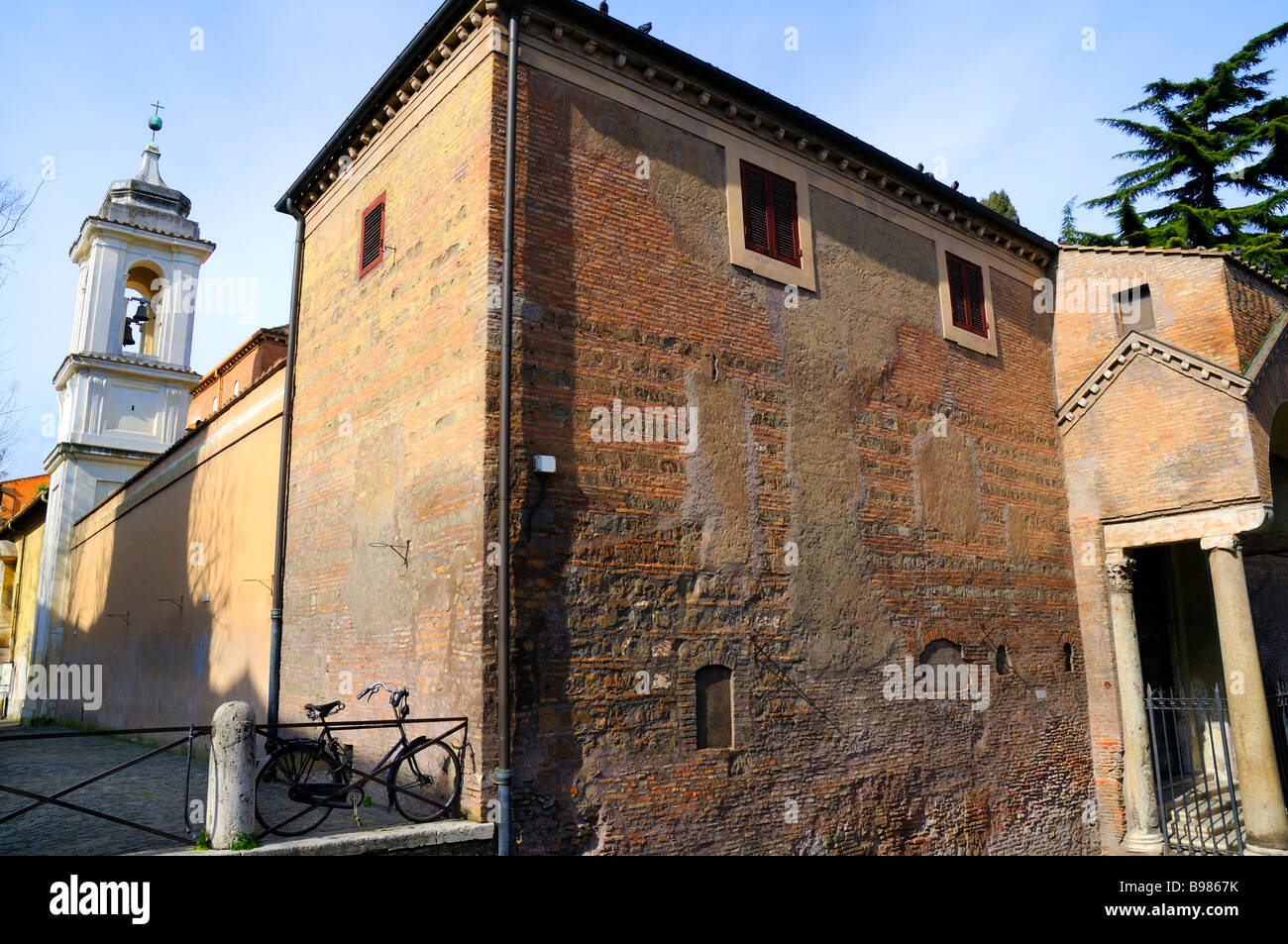 The church of St Clemente in Rome Italy with its ancient frescoes and ...
