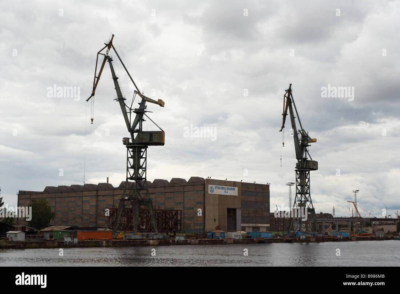 docks at the shipyard of Gdansk Poland Stock Photo - Alamy
