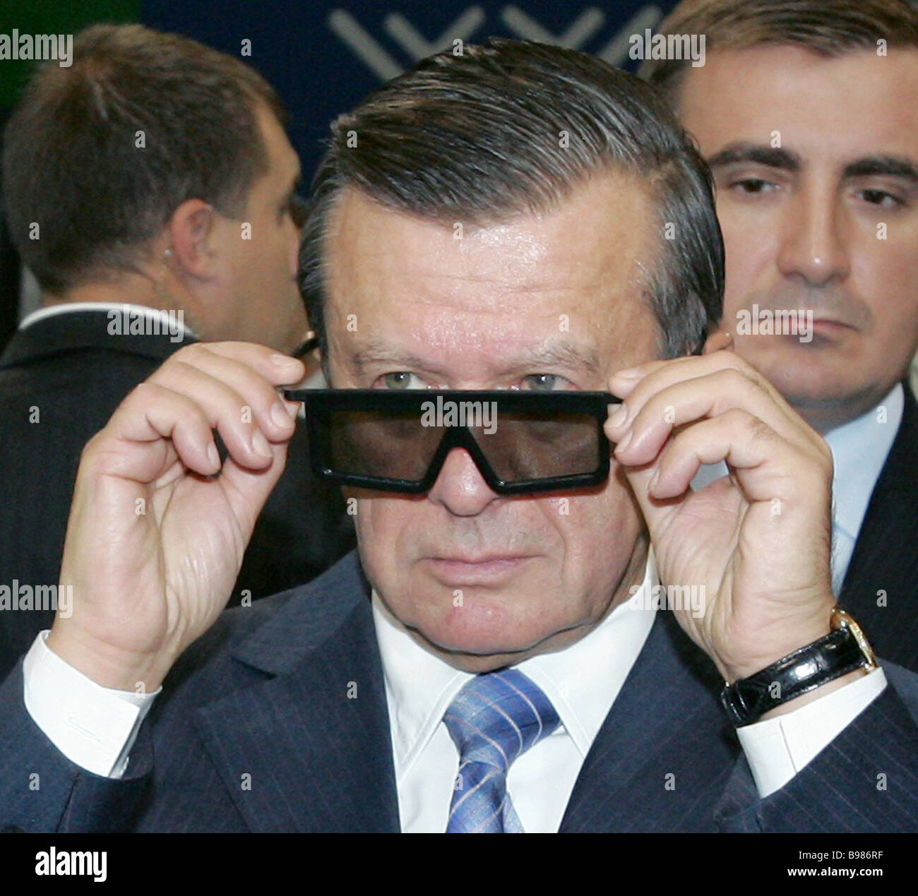 October 24 2007 Prime Minister Viktor Zubkov visiting the 7th ...
