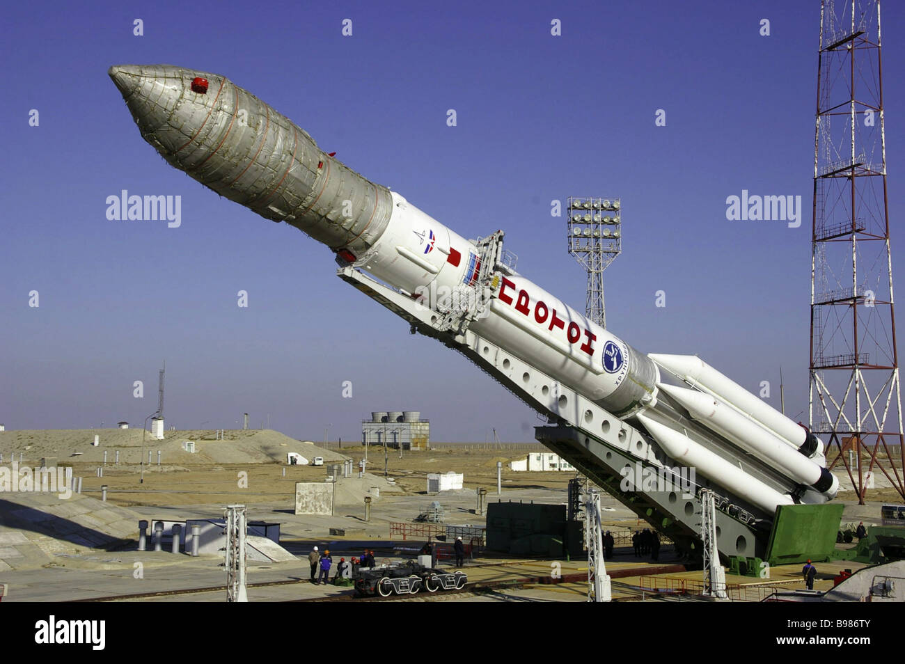 Preparing to orbit a Proton K rocket with three Global Navigation ...