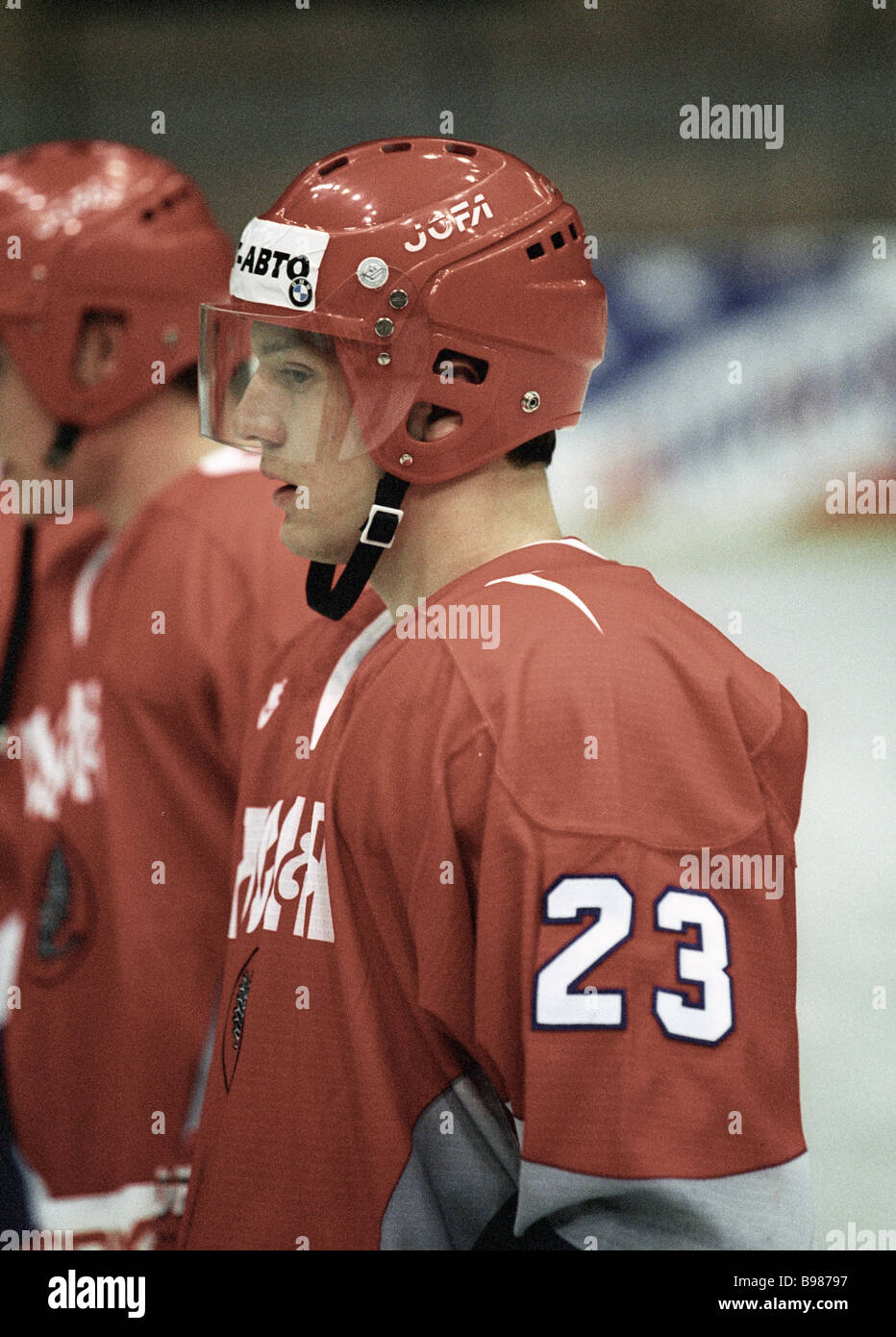 Alexei Gorshkov Torpedo Yaroslavl of Russian hockey national team Stock ...