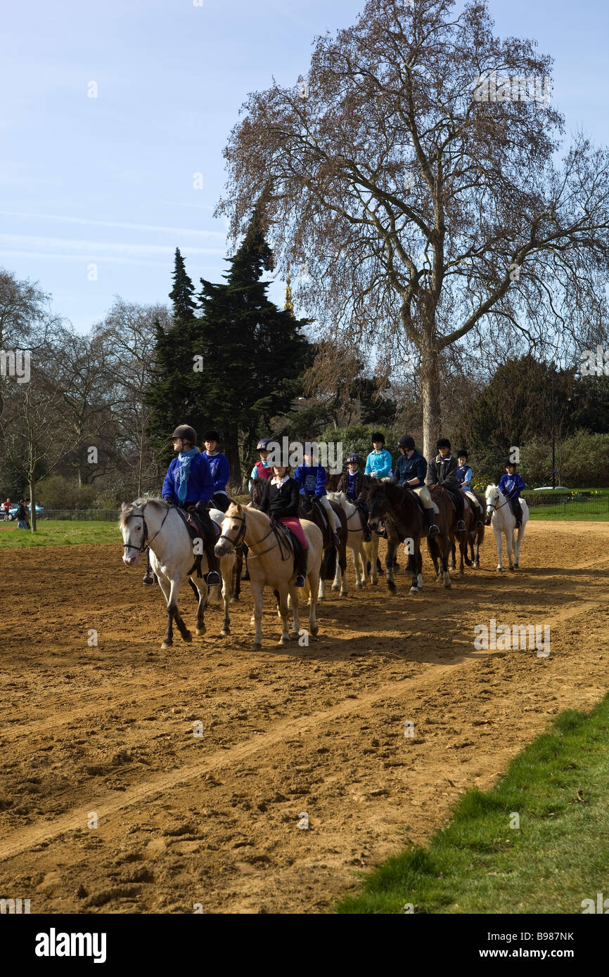 Horseriders Rotten Row Hyde Park London Stock Photo - Alamy