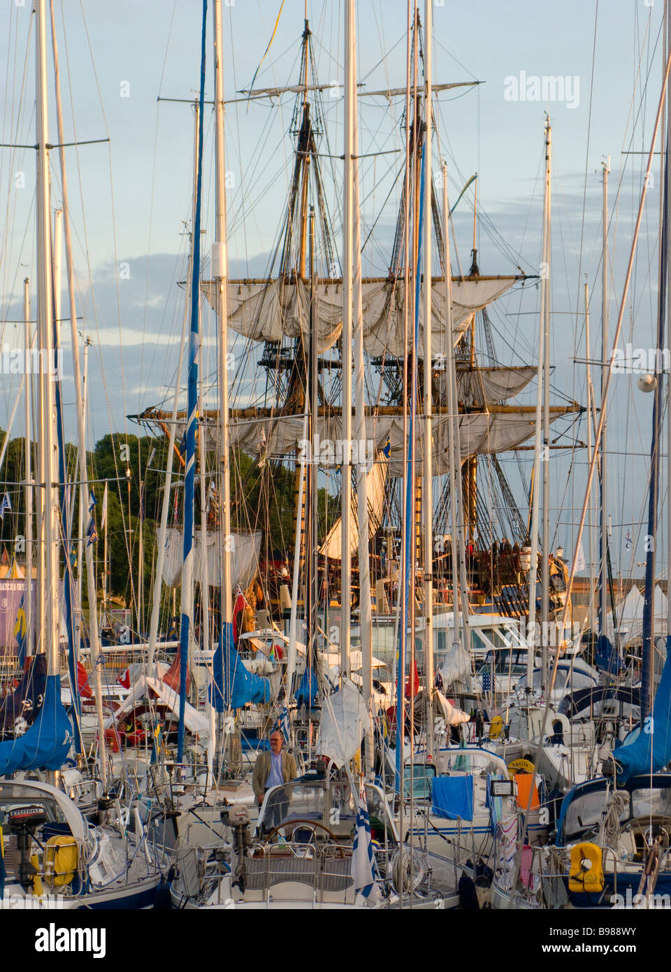 Visby harbor in Gotland, Sweden Stock Photo - Alamy