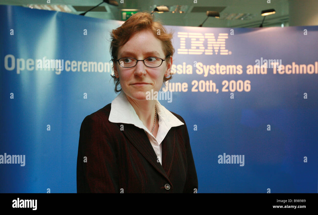 Jennifer Trelewicz Russian IBM s laboratory director during a press ...