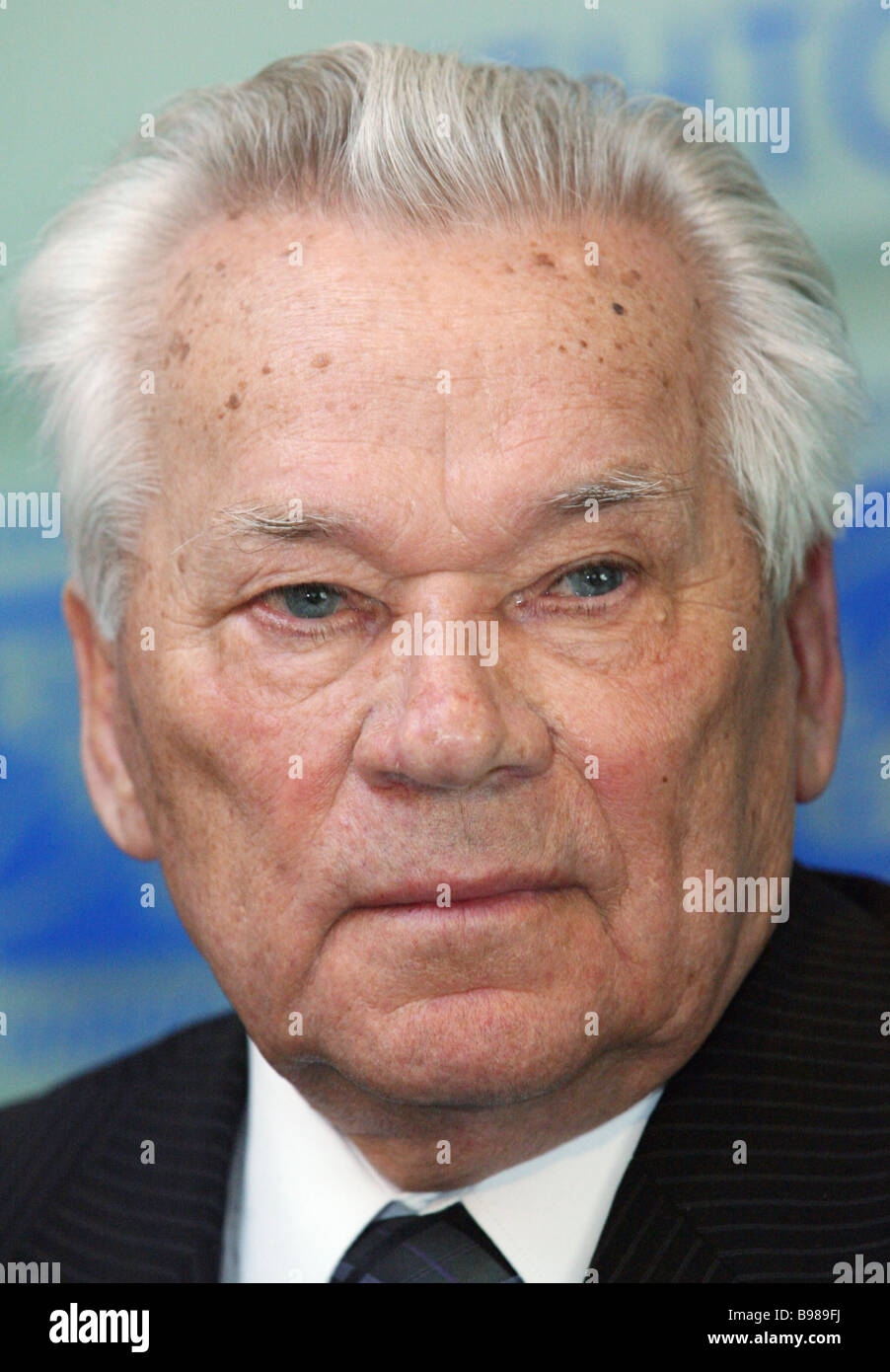 World renowned Russian small arms designer Mikhail Kalashnikov at the ...