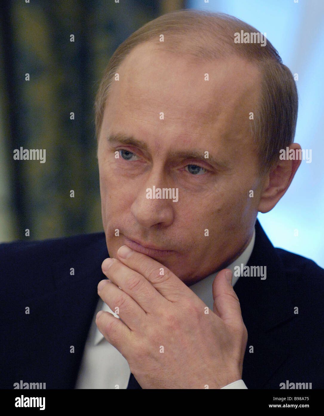 President Vladimir Putin during a meeting with NATO Secretary General ...