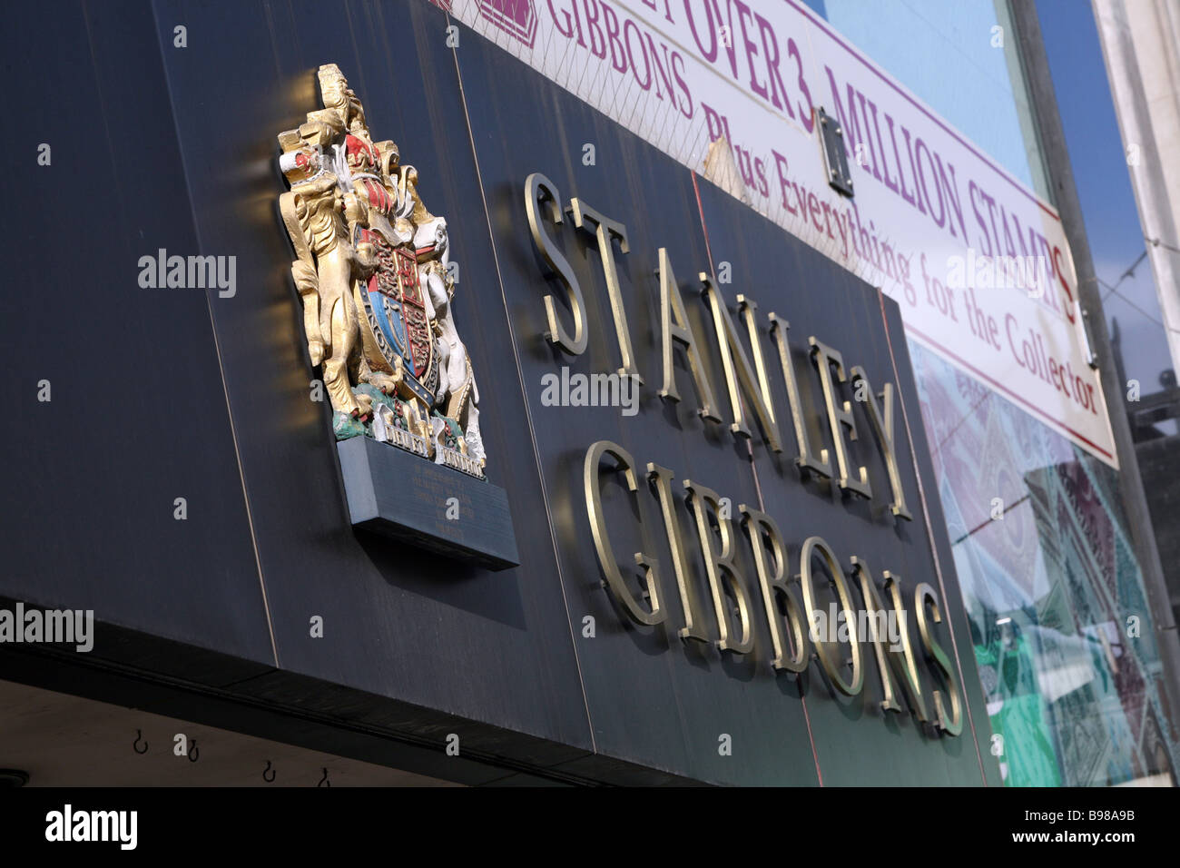 Stanley Gibbons stamp shop at 399 Strand London Stock Photo - Alamy