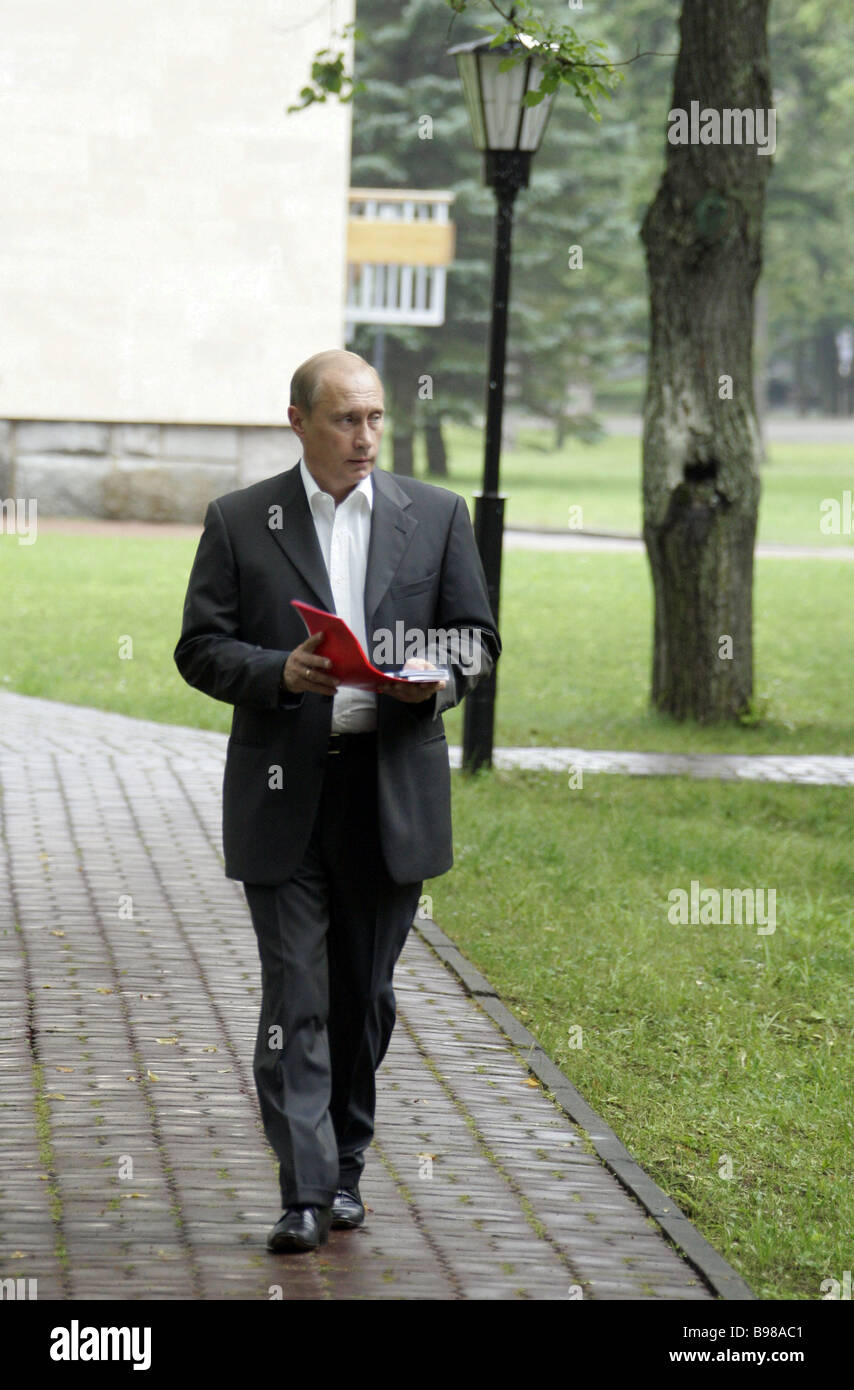 Russia s President Vladimir Putin on his Rus country residence in ...