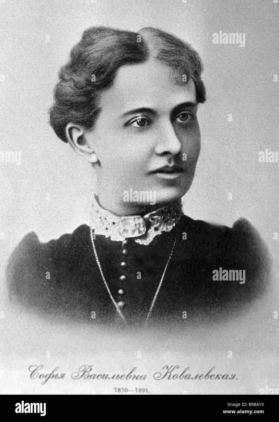 Russian mathematician writer and publicist Sofia Kovalevskaya the first ...