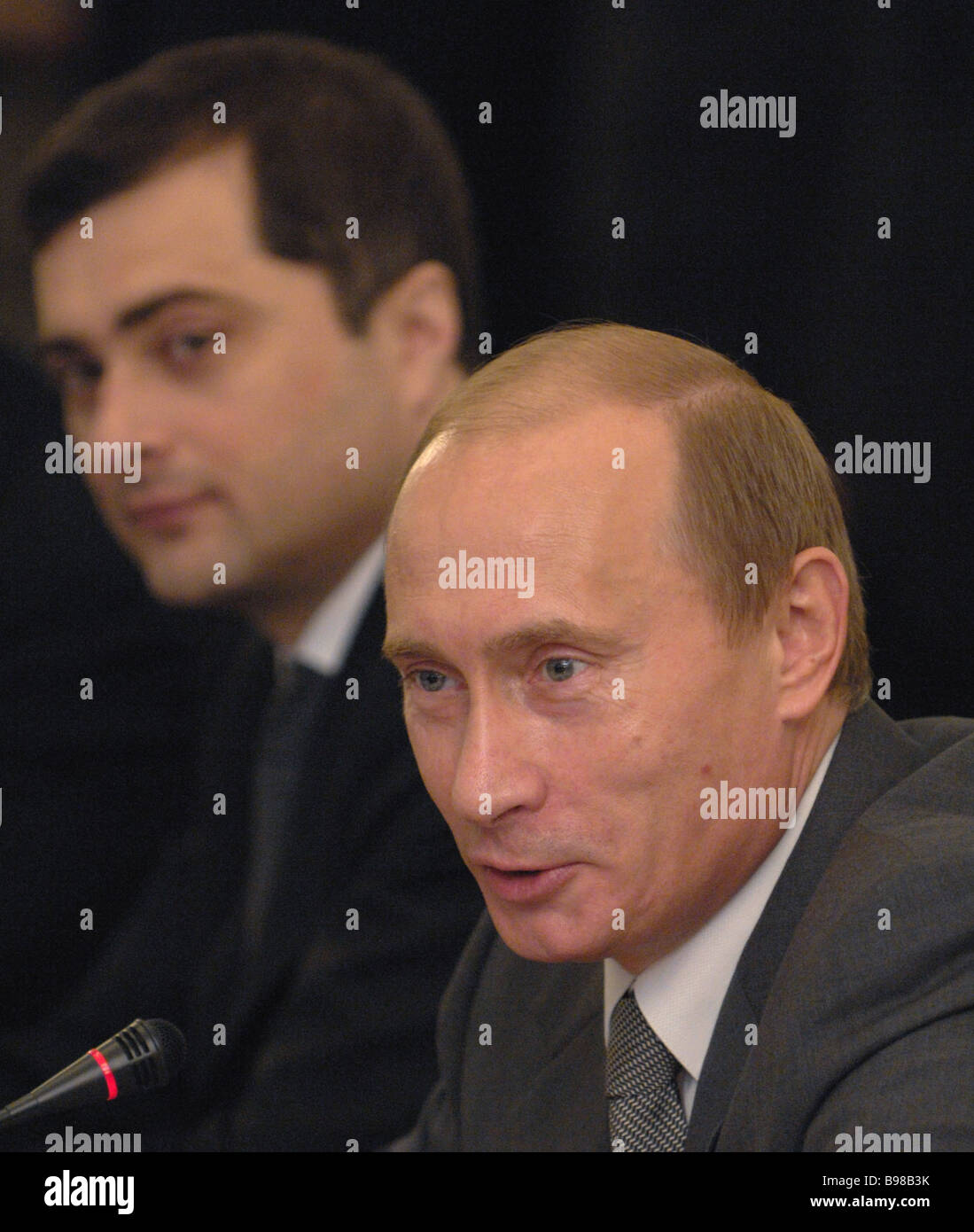 June 28 2007 President Vladimir Putin foreground and Deputy Head of the ...