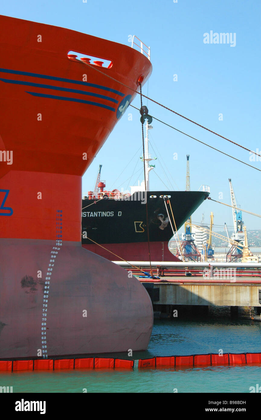 In the Novorossiisk port Stock Photo - Alamy