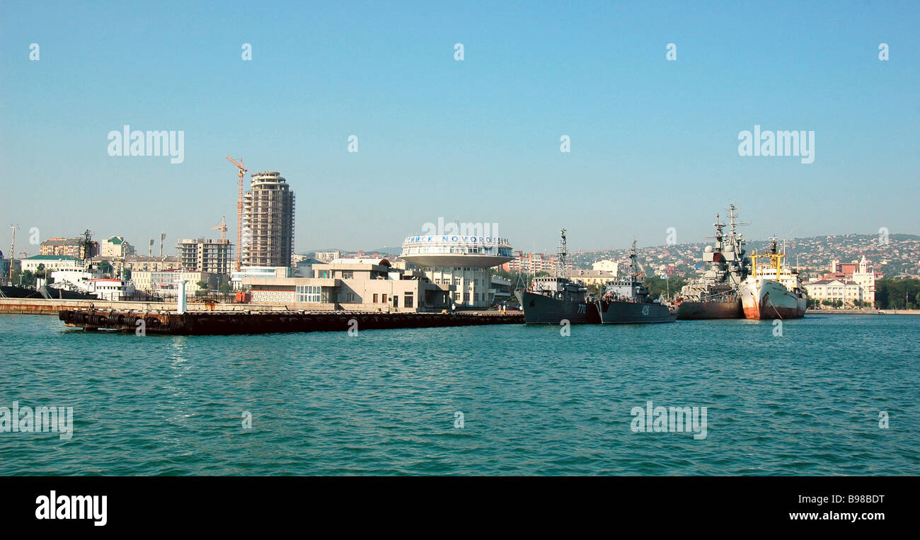 In the Novorossiisk port Stock Photo - Alamy