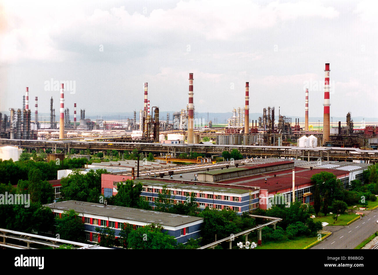 OAO LUKOIL refinery in Burgas Bulgaria Stock Photo - Alamy