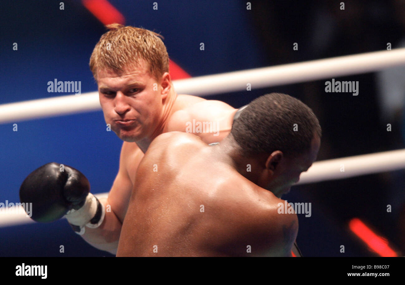 27 year old Alexander Povetkin background a Russian boxer during a 10 ...