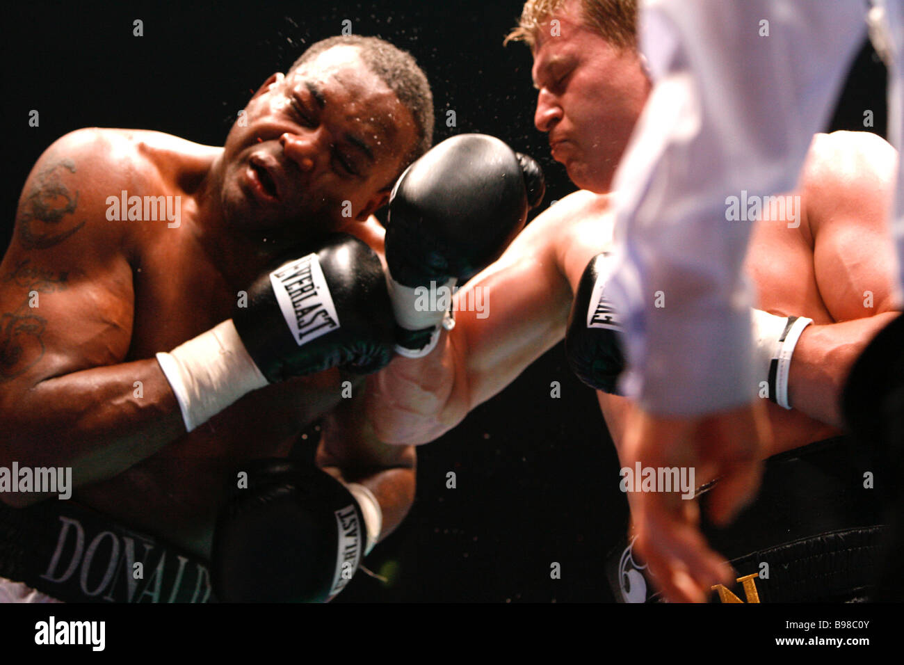 27 year old Alexander Povetkin right a Russian boxer during a 10 round ...
