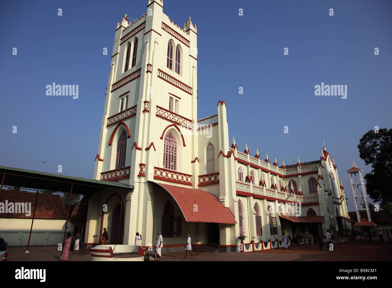 India Kerala Alappuzha Alleppey christian church Stock Photo - Alamy