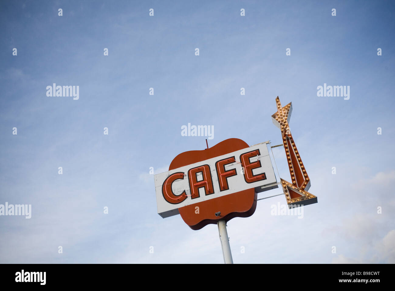 Arrow sign lights hi-res stock photography and images - Alamy