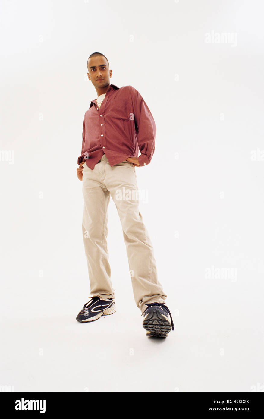 Indian man wide angle standing hi-res stock photography and images - Alamy