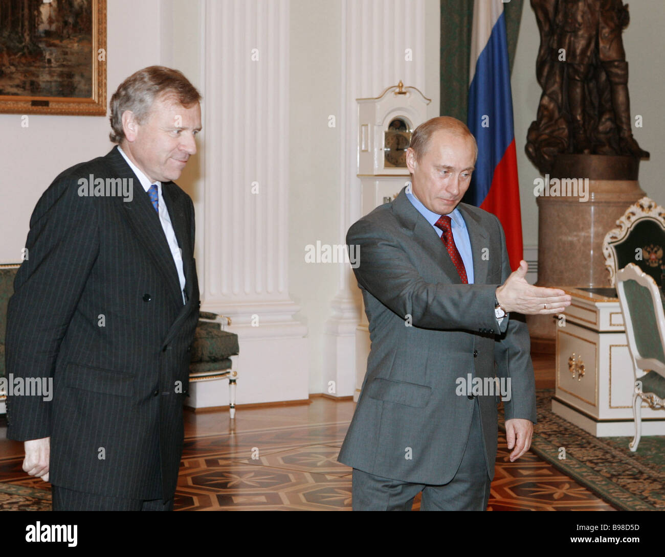 Russian President Vladimir Putin right met with NATO Secretary General ...