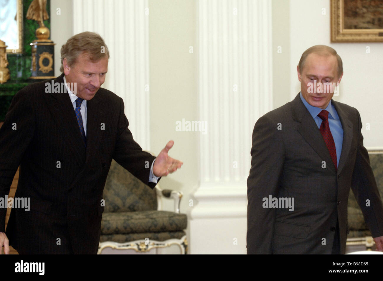 Russian President Vladimir Putin right met with NATO Secretary General ...