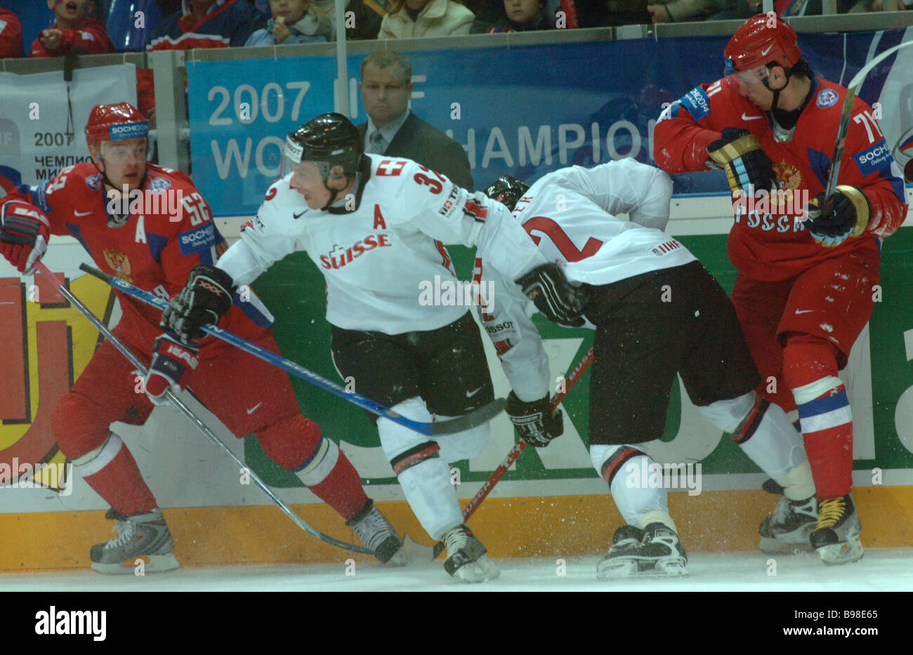 From left Andrei Markov of Russia Ivo Ruthemann and Beat Gerber of ...