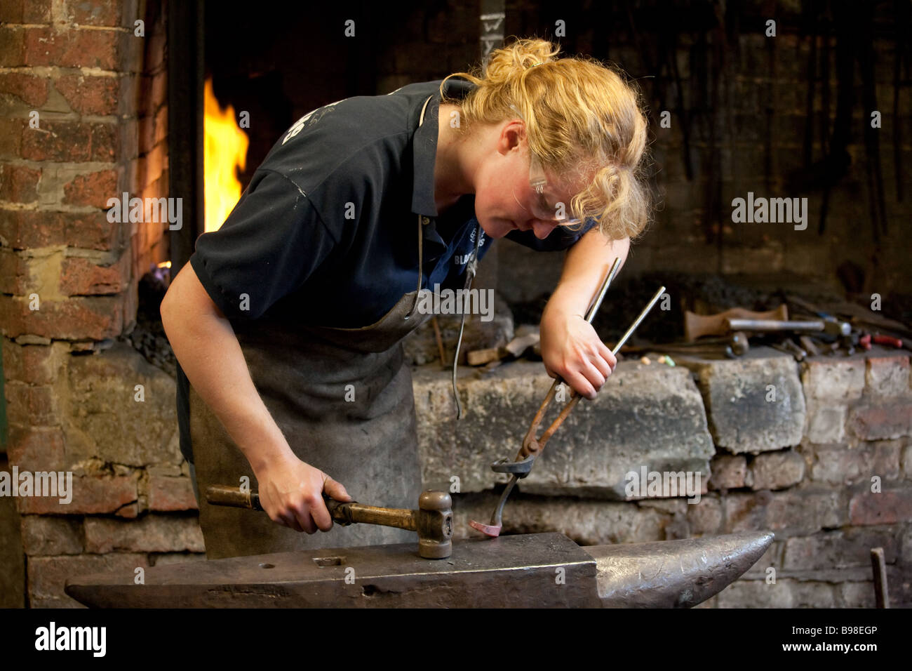 Female blacksmith hi-res stock photography and images - Alamy