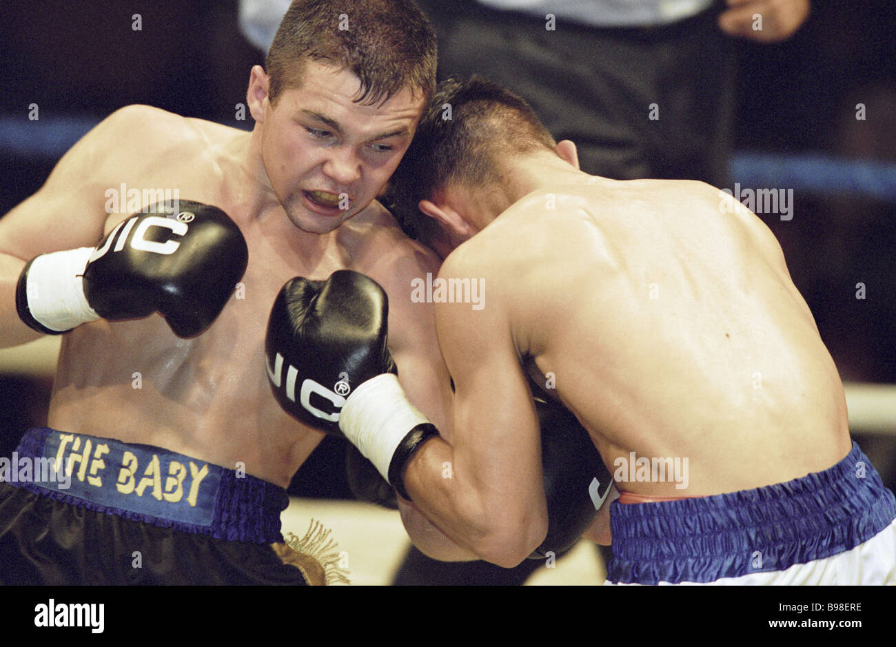 World Champion title fight among professional boxers WBA junior ...