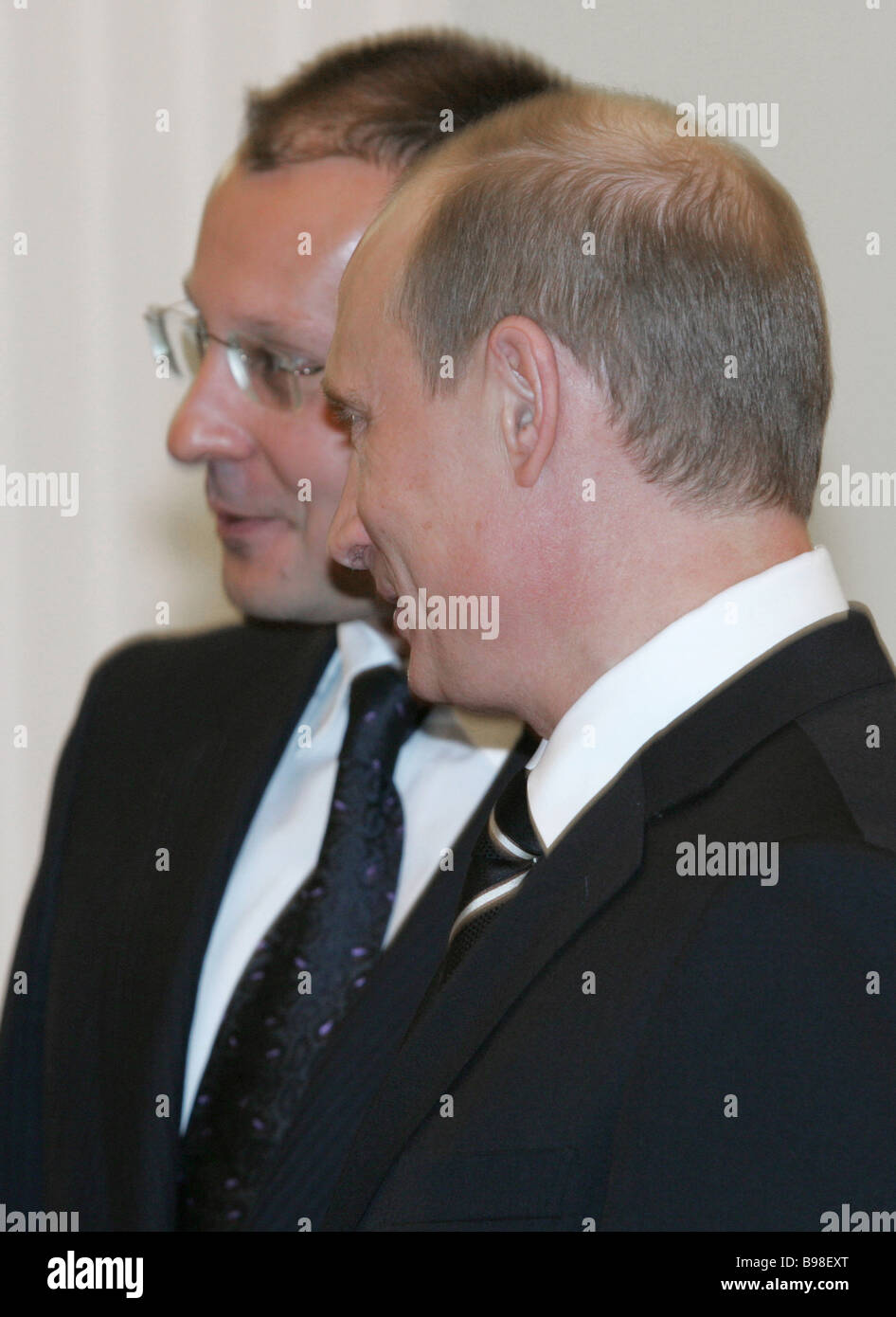 Russian President Vladimir Putin right meeting with Bulgarian Prime ...