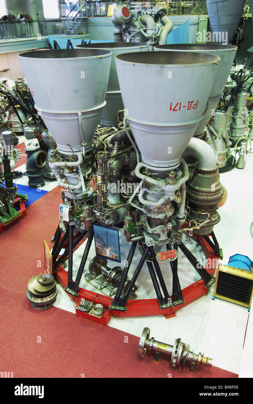 A RD 171 engine used in first stages is the most powerful in the world ...