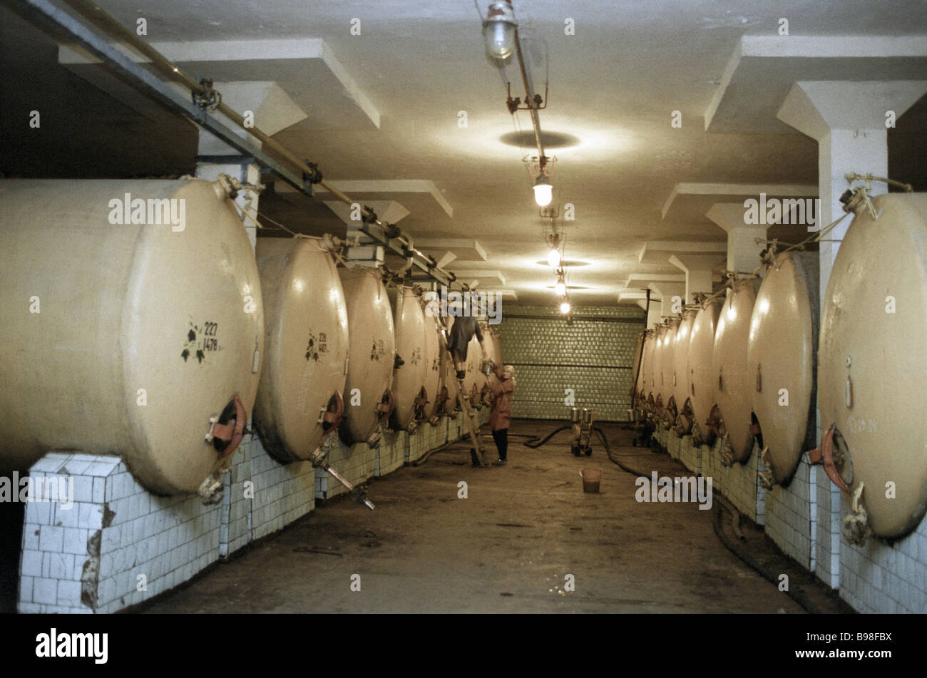 Wine cellars The Lenin agriculture cooperative in Anapa Stock Photo - Alamy