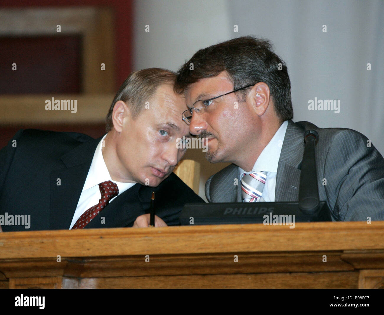 Russian President Vladimir Putin left and Economic Development and ...