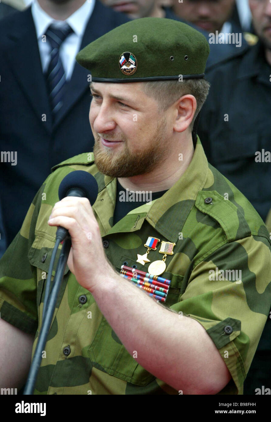 Chechen President Ramzan Kadyrov High Resolution Stock Photography and ...