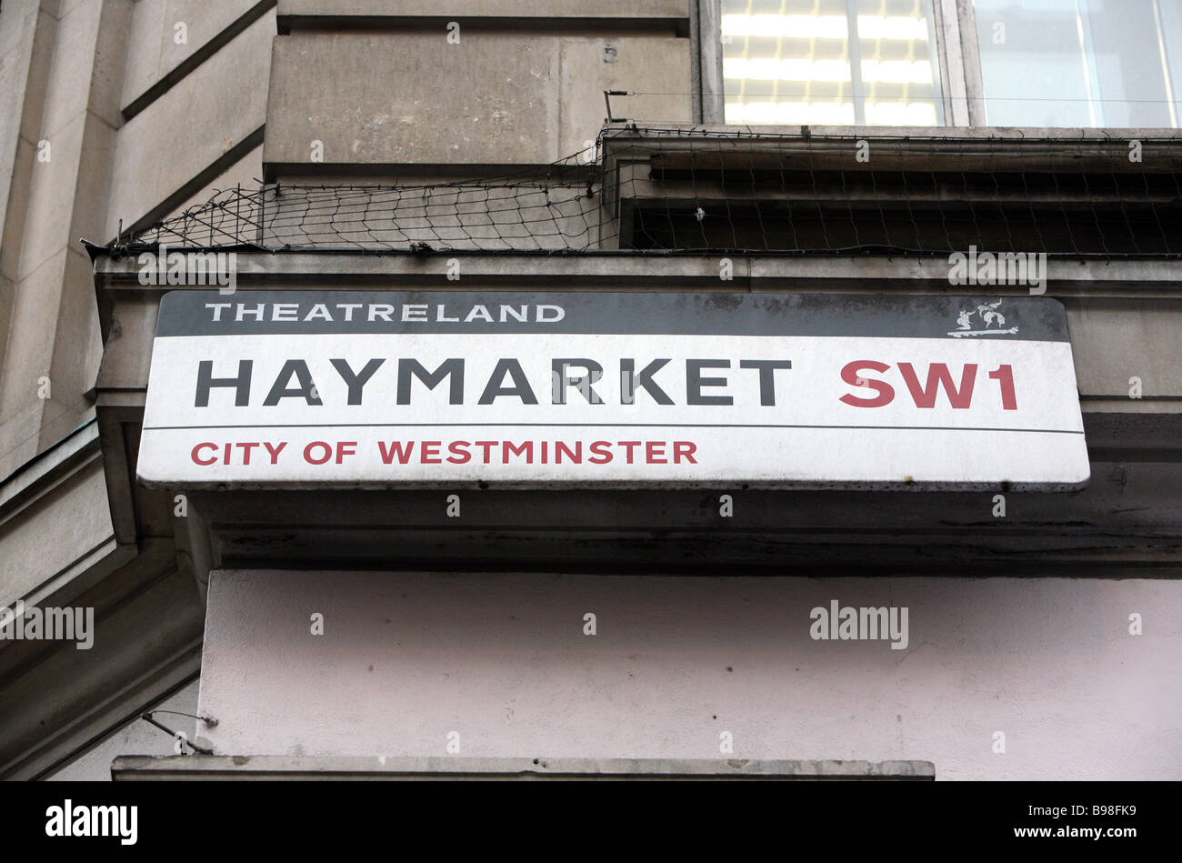 Haymarket road sign London Stock Photo - Alamy