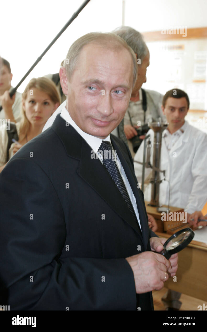 President Vladimir Putin visited the Kuban State Agrarian University ...