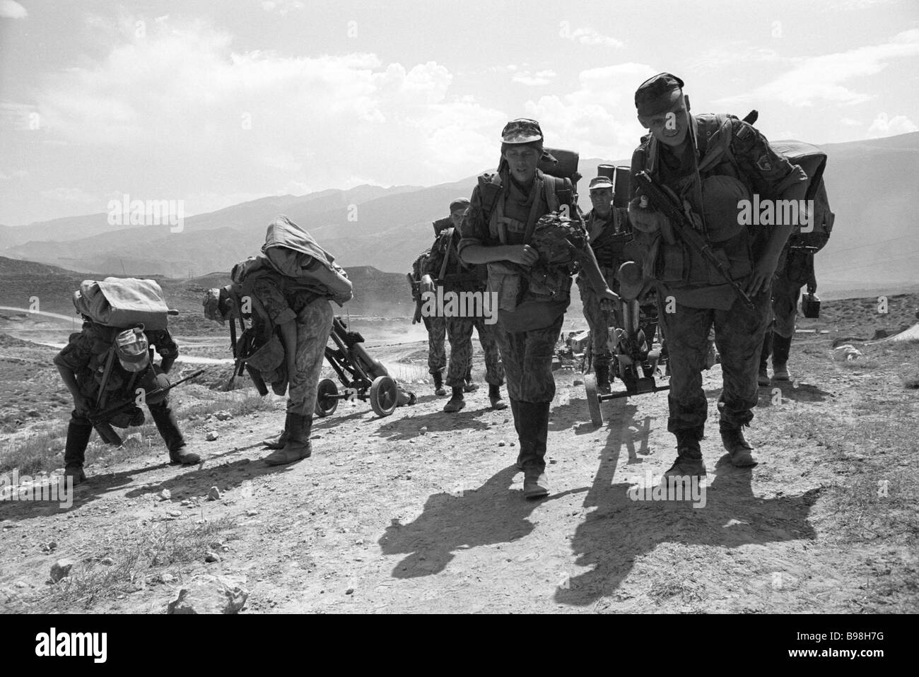 Units of the Russian Airborne Forces deployed in Dagestan after the ...