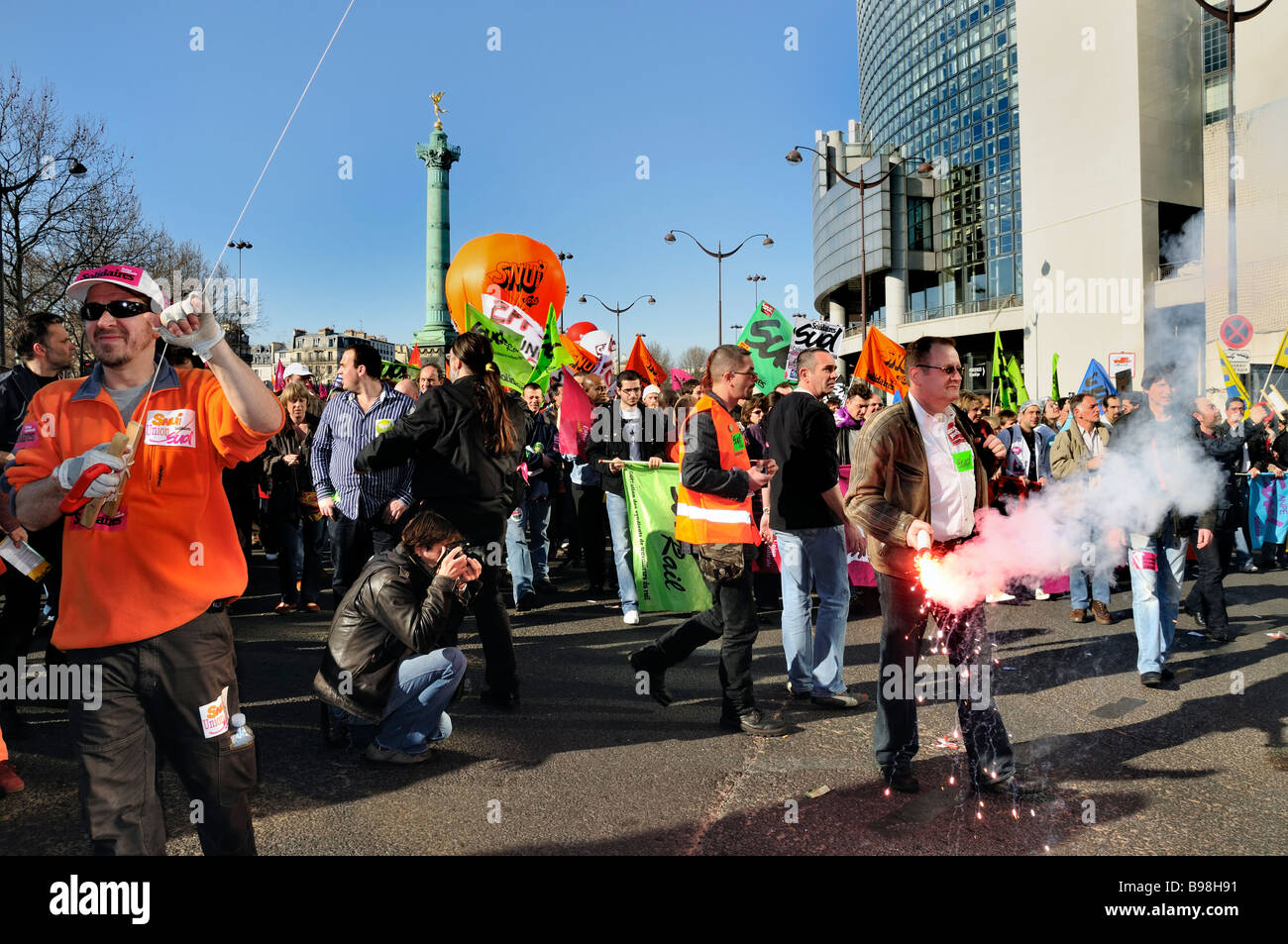 Marching front adults french france crowd hi-res stock photography and ...
