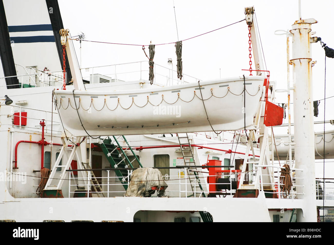 Boat on the ship Stock Photo - Alamy