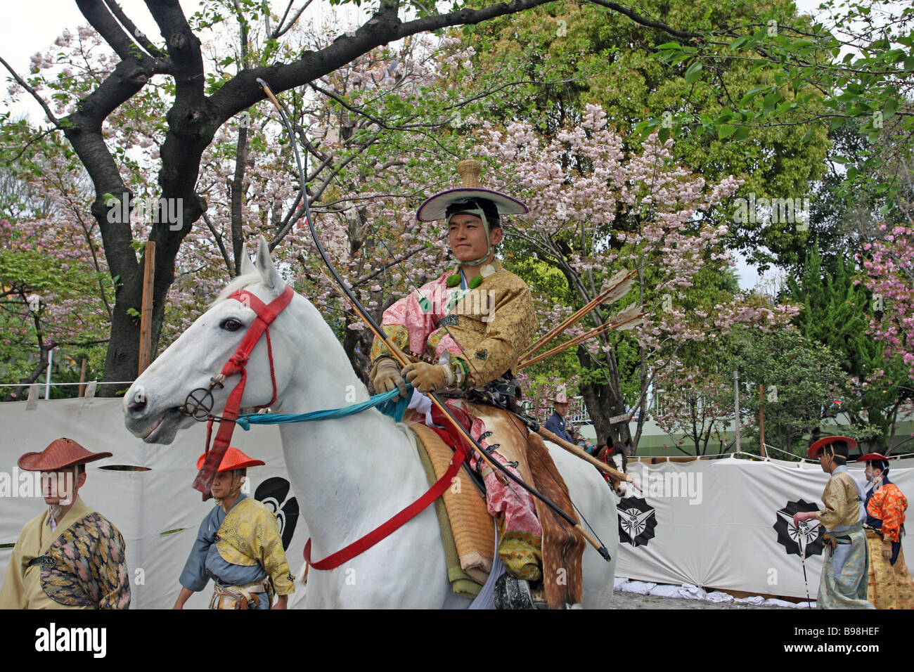 Yabusame or horseback archery at Sumida Park, asakusa, tokyo Stock ...