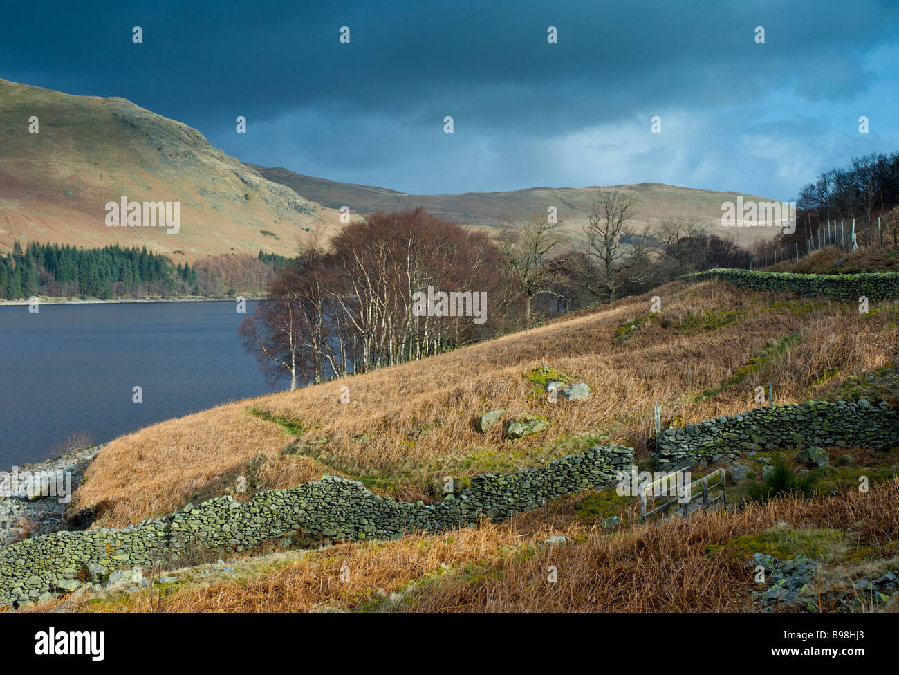 Haweswater reservoir, Lake District National Park, Cumbria, England UK ...
