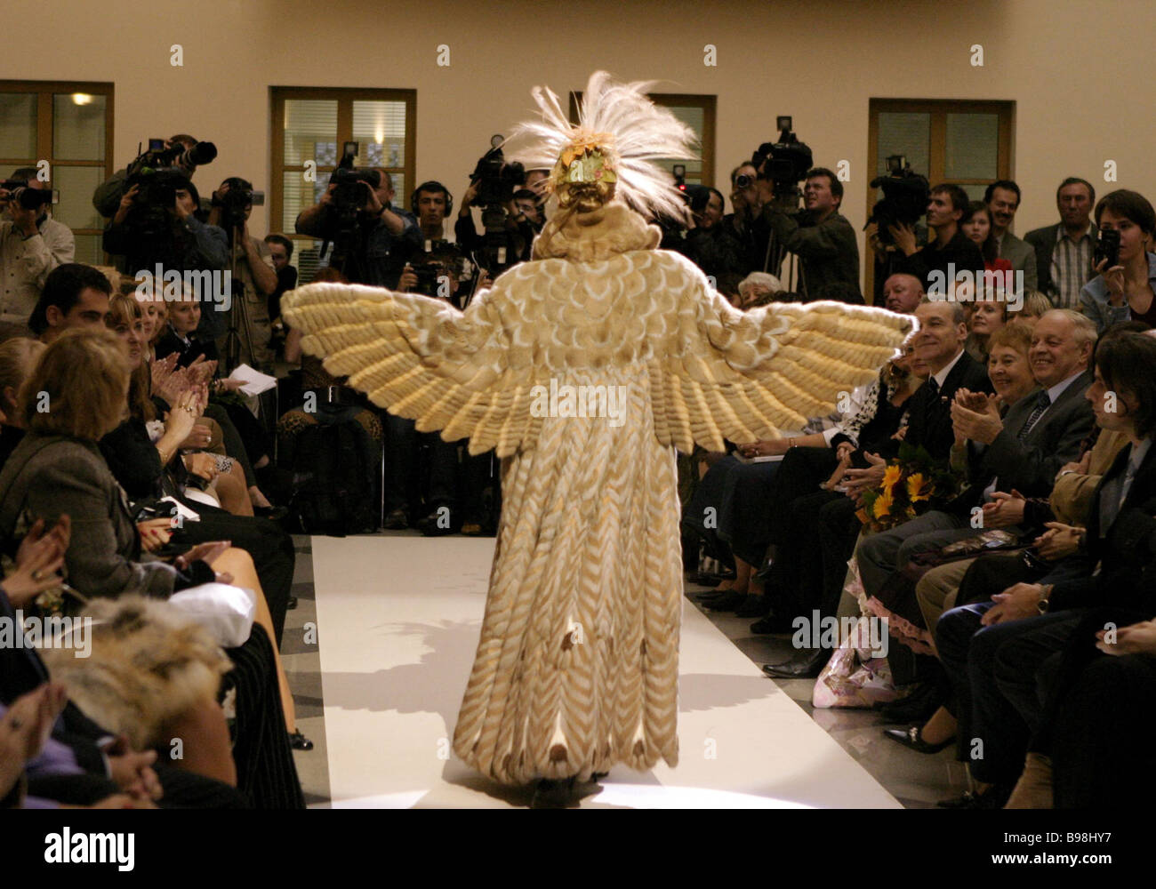 Fur and Chic gala fashion show of Russian fur designers Stock Photo - Alamy