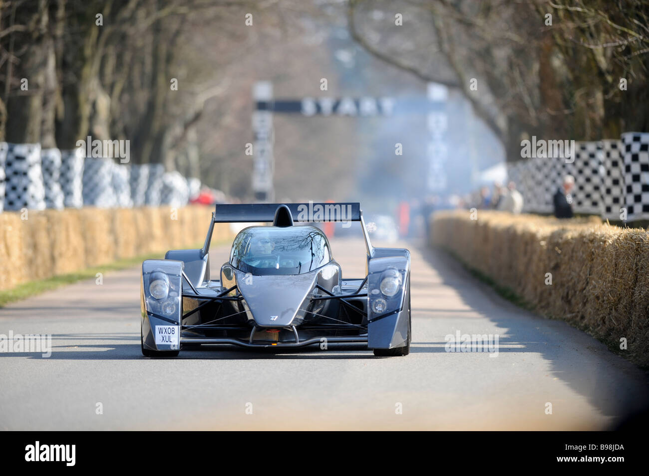 A Caparo T1 racing car leaves the start line at the Goodwood Festival ...