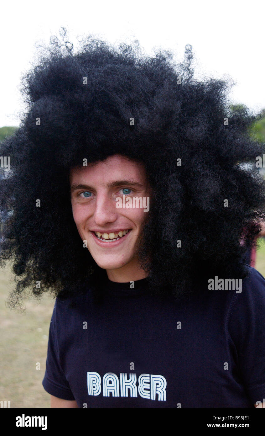 Festival goer at Bestival. Isle of Wight. UK Stock Photo - Alamy