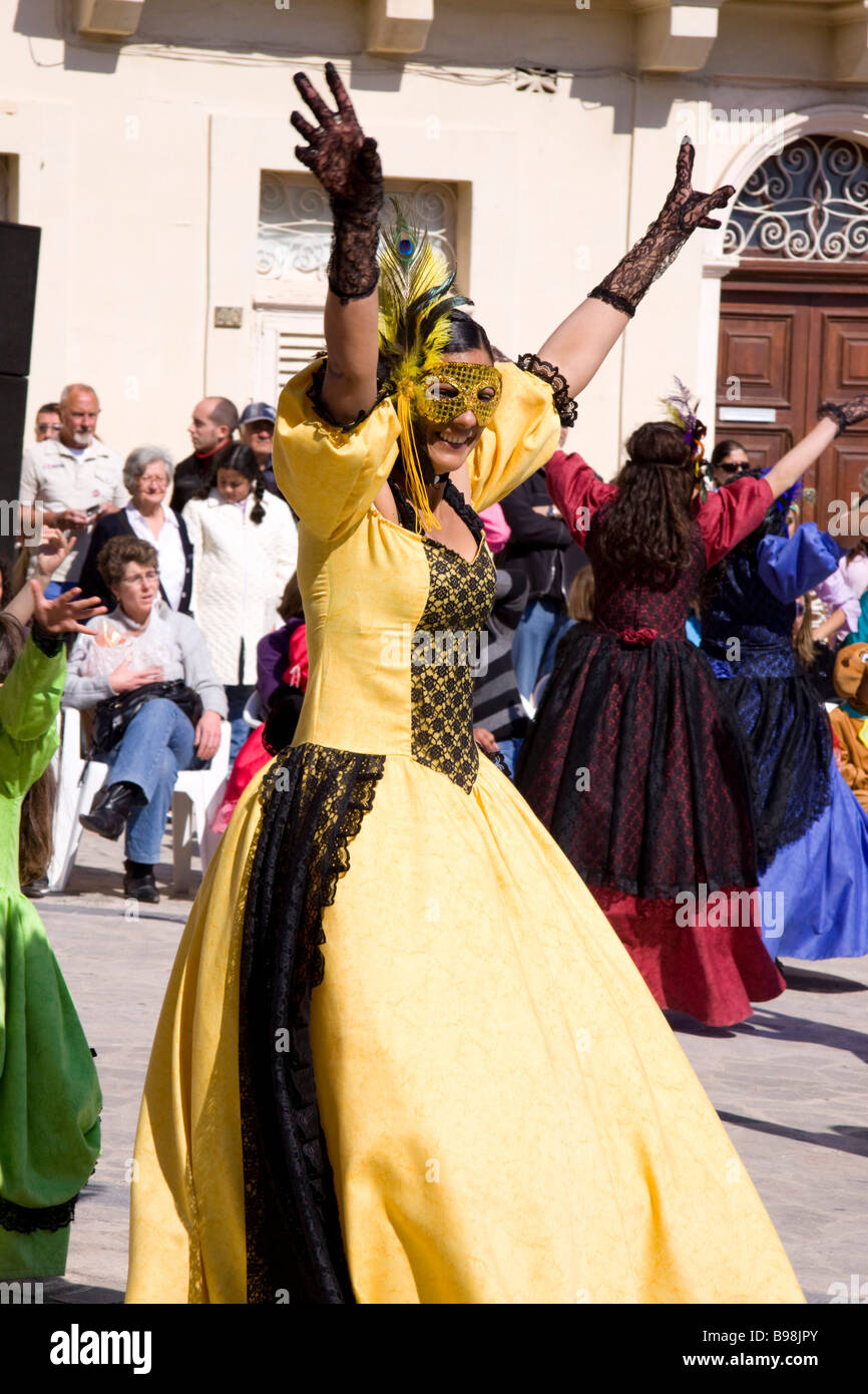 Female Dancer in Carnival Costume. Marsaxlokk. Malta Stock Photo - Alamy