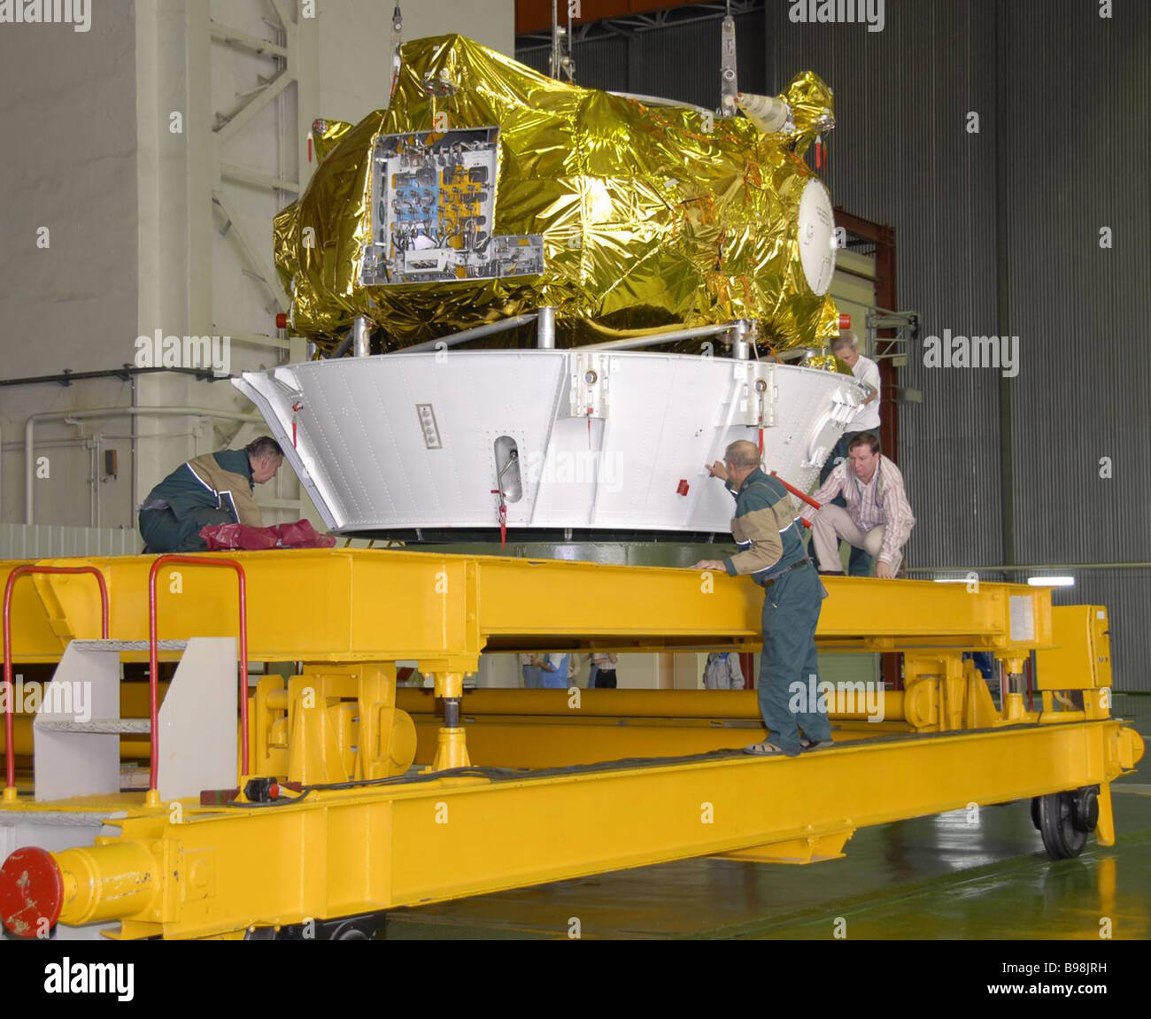 A Frigate upper stage rocket was delivered to the Baikonur space center ...