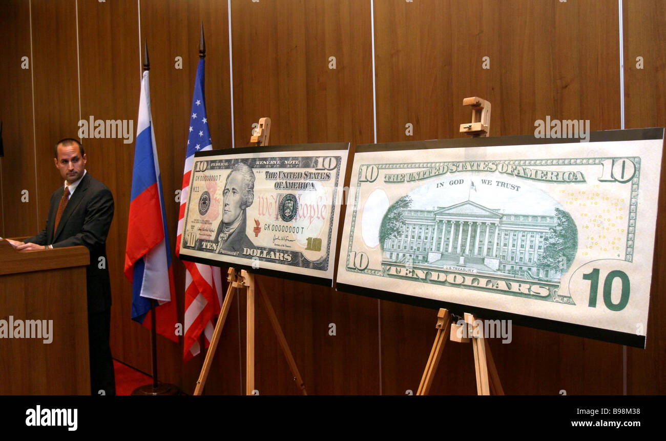 Tom Lanier of the treasury department at the U S Embassy in Russia at ...