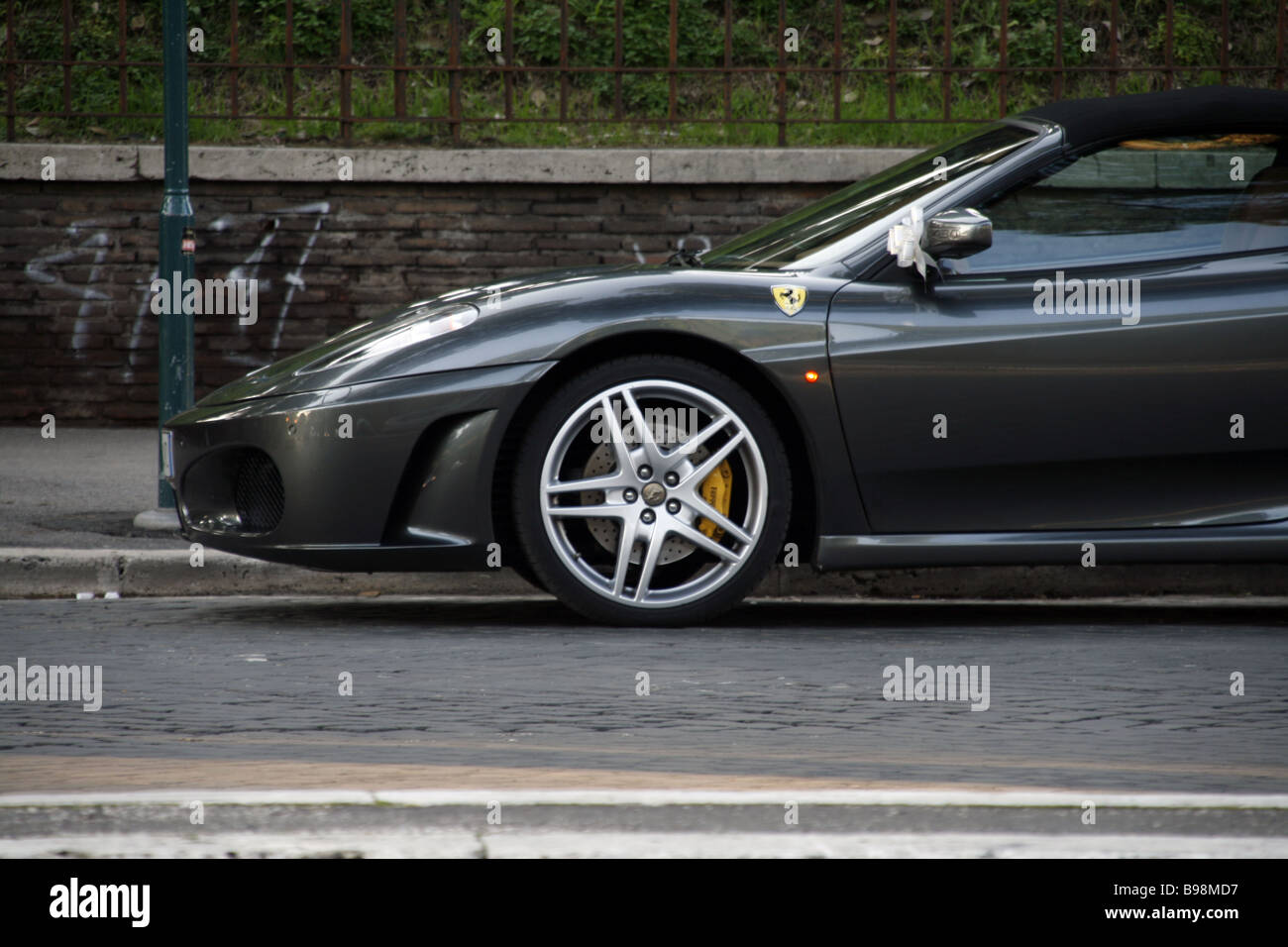 ferrari car in rome, italy Stock Photo - Alamy