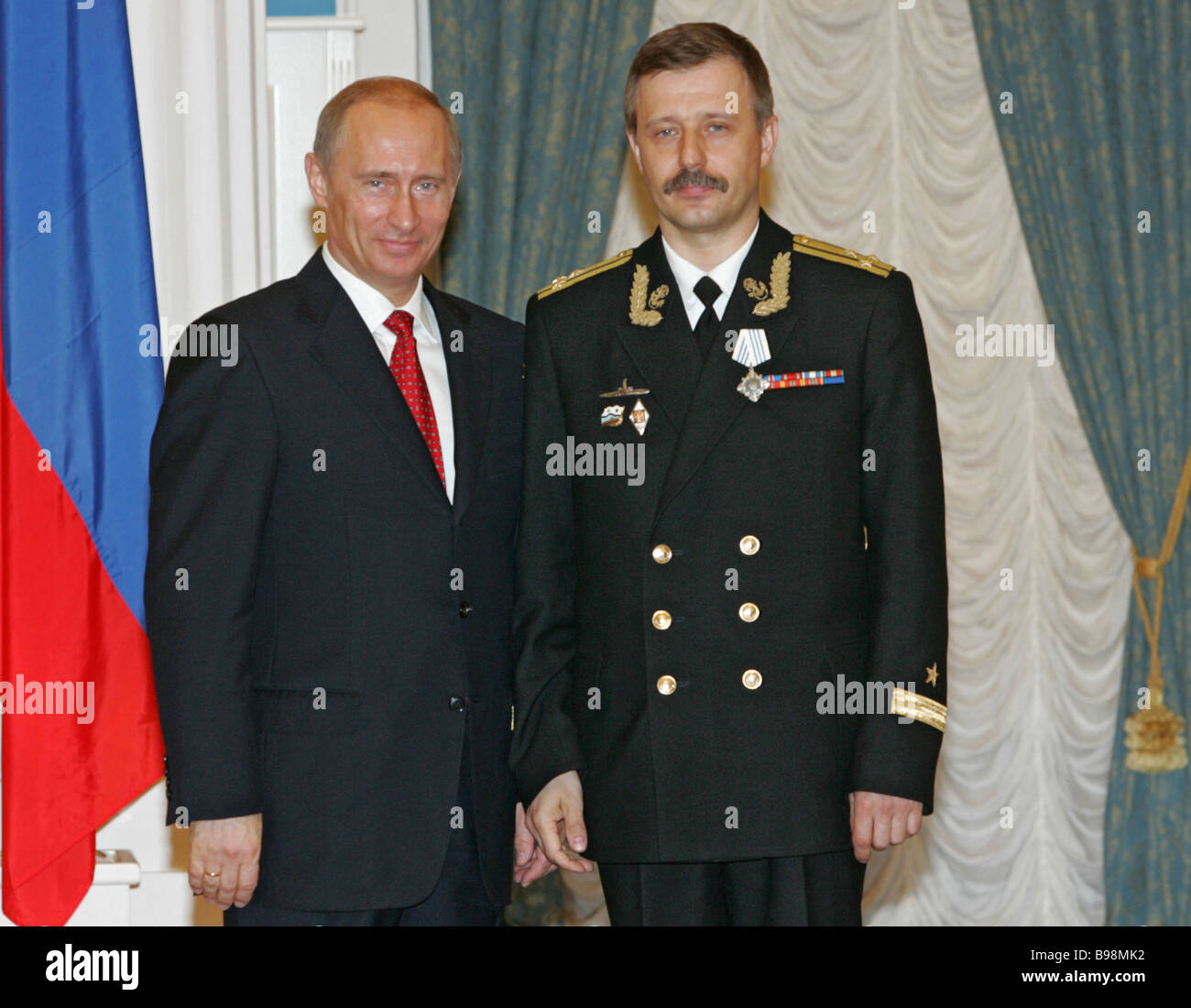 Russian President Vladimir Putin left presented the Order for Naval ...